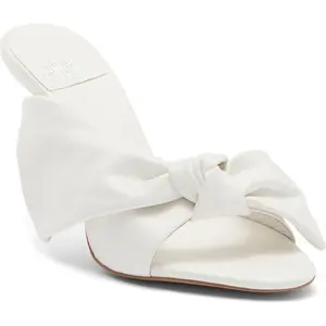 Jeffrey Campbell Spoiled Stiletto Sandal With Bow Detailing - White