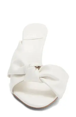 Jeffrey Campbell Spoiled Stiletto Sandal With Bow Detailing - White