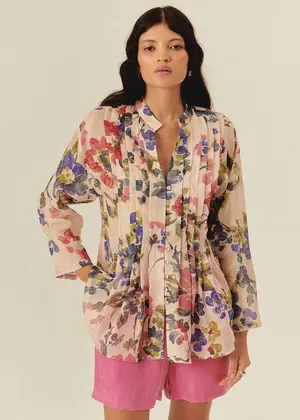 EXQUISE Jazlyn Floral Printed Blouse