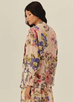EXQUISE Jazlyn Floral Printed Blouse