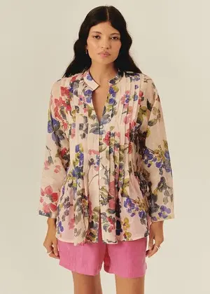 EXQUISE Jazlyn Floral Printed Blouse