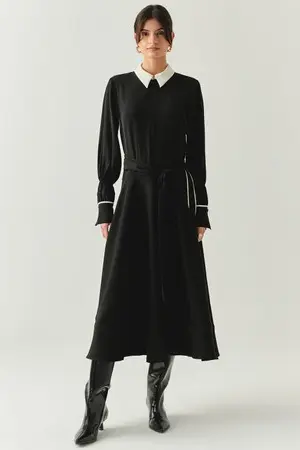 EXQUISE Journi Maxi Dress - Black