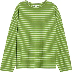 JADED LONDON Oversize Stripe Long Sleeve T-shirt - Green