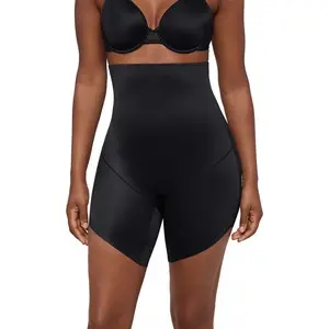 Miraclesuit Show Stopper High Waist Slant Hem Shorts - Black