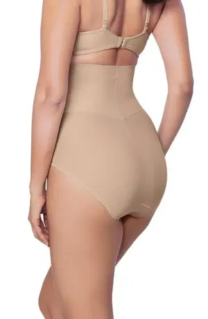 Miraclesuit Flex Ability High Waist Mid Thigh Shorts - Warm Beige