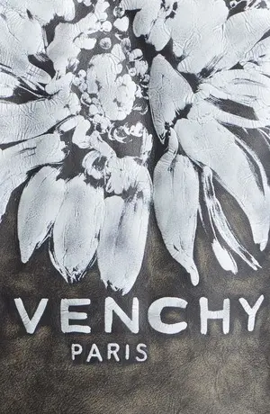 Givenchy Sunflower Back Leather Biker Jacket
