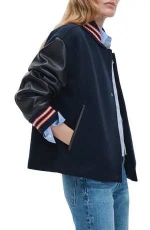 Rag & Bone Scarlet Varsity Jacket