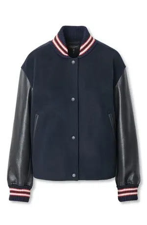 Rag & Bone Scarlet Varsity Jacket