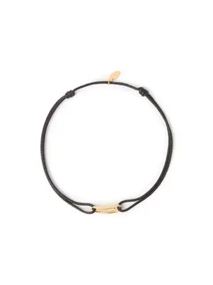 Off-White Paperclip Cord Necklace - Black