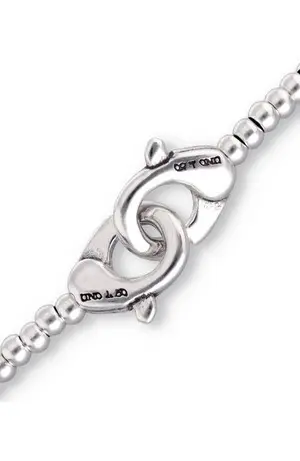 UNODE50 Sterling Plated Ball Bracelet With Interlocking Clasp