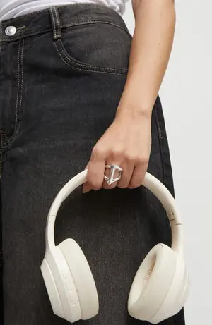 UNODE50 Sterling Plated Manta Ray Ring - Silver