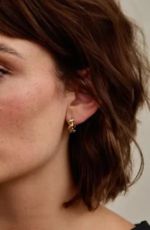 SET & STONES Tessa Twist Hoop Earrings