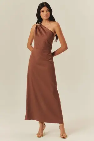EXQUISE Zariah Maxi Dress One Shoulder