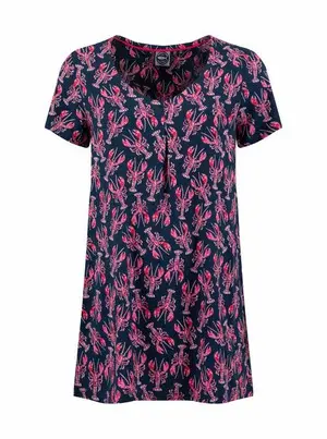 WEIRD FISH Nuri Printed Viscose Tunic Top