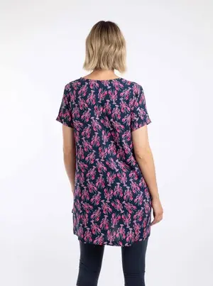 WEIRD FISH Nuri Printed Viscose Tunic Top