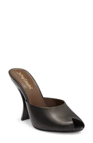 Jeffrey Campbell Jeffrey Campbell Fresa Peep Toe Sandal Black
