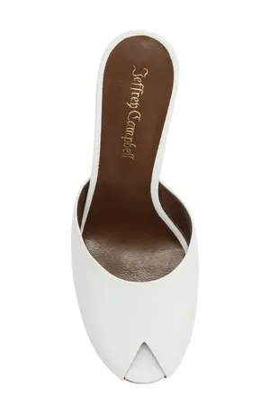 Jeffrey Campbell Fresa Peep Toe Sandal - White