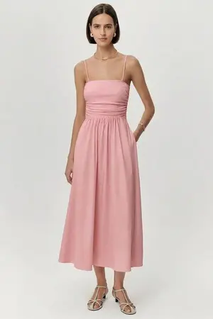 Women's Square Neck Midi Dresses