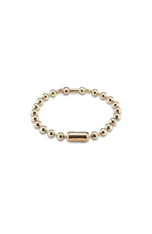 UNODE50 18k -plated Beaded Chain Bracelet