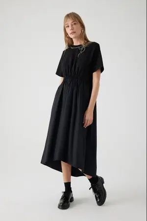 EXQUISE Afia Midi Dress With Embellished Collar