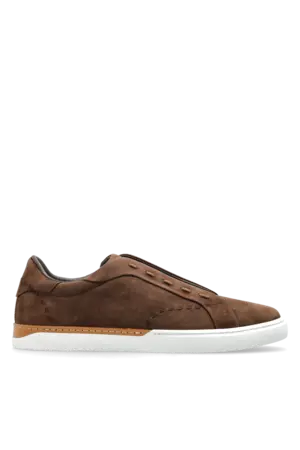 Fendi City Suede Sneakers - Brown