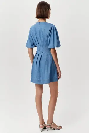 EXQUISE Briella Crew Neck Fitted Mini Dress