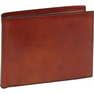 Bosca Old Leather Credit Card Wallet With Id Passcase - Amber