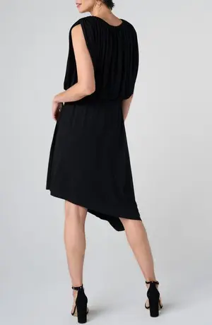 LIVERPOOL Sleeveless Knit Dress With Asymmetrical Hem