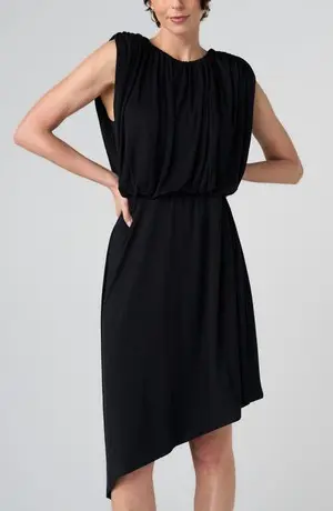 LIVERPOOL Sleeveless Knit Dress With Asymmetrical Hem