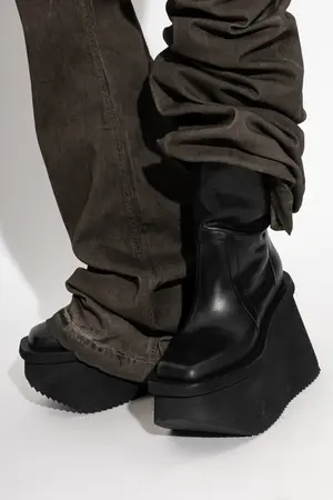 Rick Owens Platform Ankle Boots ‘factory Boots