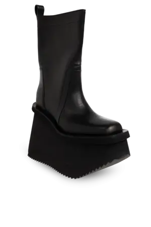 Rick Owens Platform Ankle Boots ‘factory Boots