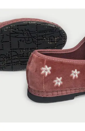 FLABELUS Daisy Embroidery Mary Jane