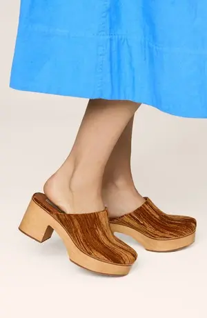 Charlotte Stone Curran Platform Clogs - Toffee