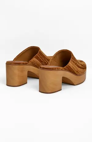 Charlotte Stone Curran Platform Clogs - Toffee