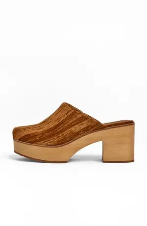 Charlotte Stone Curran Platform Clogs - Toffee