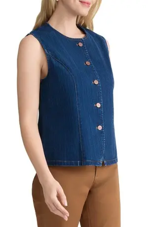 Jones New York Seam Denim Vest