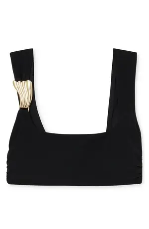 REISS Alba One-shoulder Bikini Top With Sculptural Detail