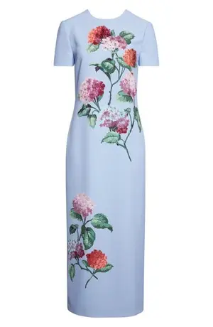 Carolina Herrera Striped Sleeveless Midi Dress