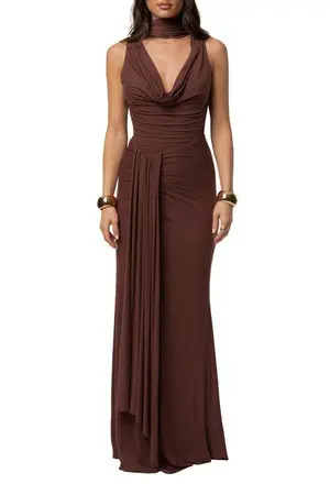 JLUXLABEL Coastal Multi Skirt Set - Brown