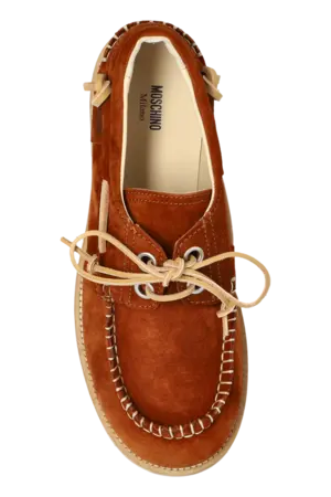 Moschino Suede Leather Loafers