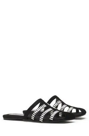 LANVIN Celeste Embellished Suede Sandals