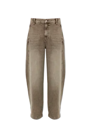 ALLSAINTS Raafi' Wide Leg Jeans - Brown