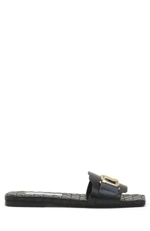 LANVIN Mother & Daughter Flat Mule Sandals - Black