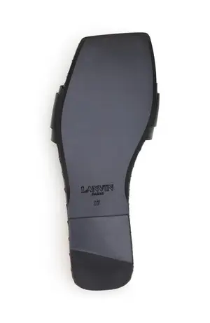 LANVIN Mother & Daughter Flat Mule Sandals - Black