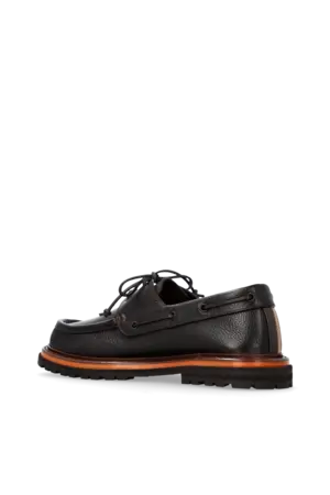 Fendi Leather Boat Shoes