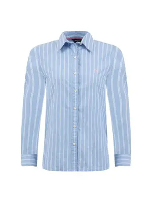 WEIRD FISH Roscoe Striped Boyfriend Shirt