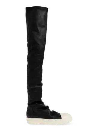 Rick Owens Over-the-knee Sock Boots - Black