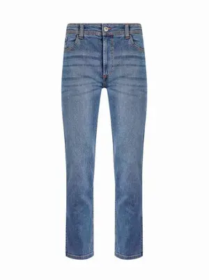 WEIRD FISH Eddie Straight Leg Jeans - Indigo