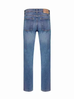WEIRD FISH Eddie Straight Leg Jeans - Indigo