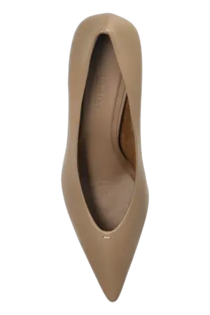 Max Mara Leather Pointed Toe Stiletto Heel Pumps